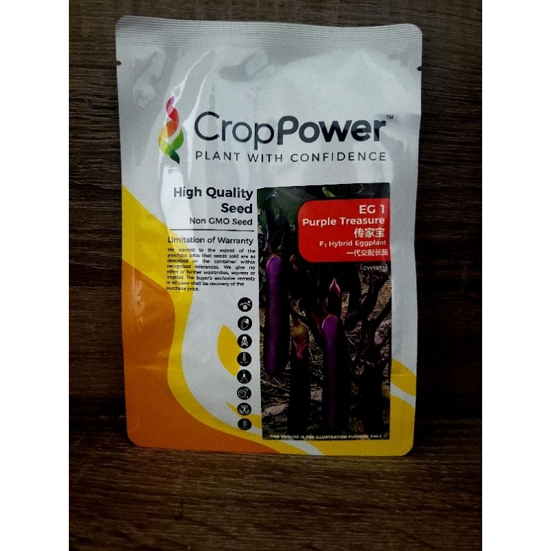 Benih Terung Panjang Crop Power Purple Treasure EG1 F1 Hybrid (REPACK ...