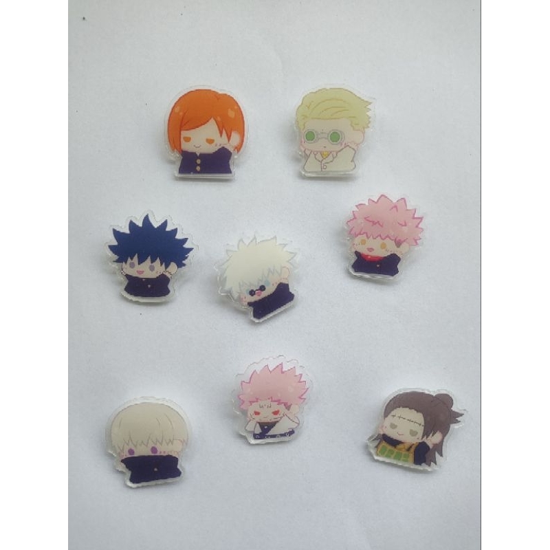 Anime Jujutsu Kaizen Acrylics Brooch Pin Button Badge Nanami Gojo