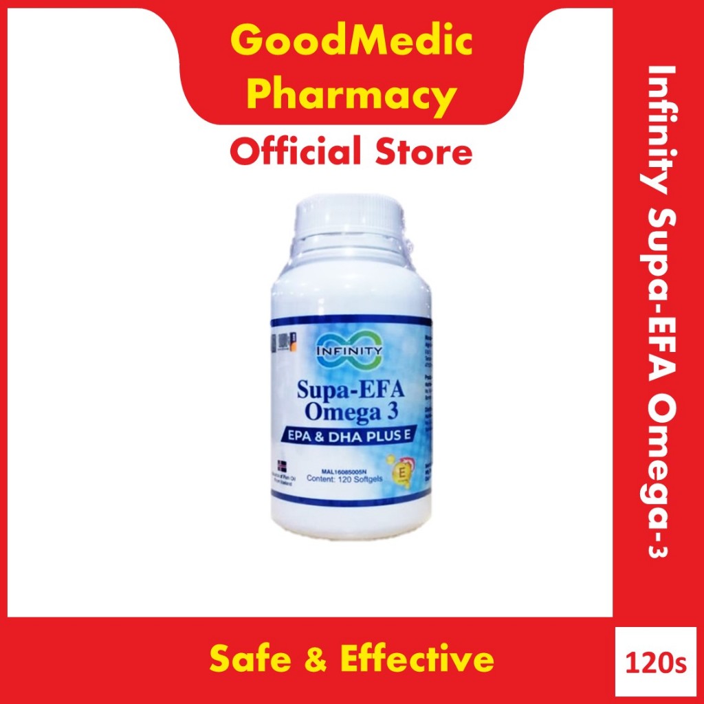 Infinity Supa-EFA Omega 3 PLUS E Softgels (120s) | Shopee Malaysia
