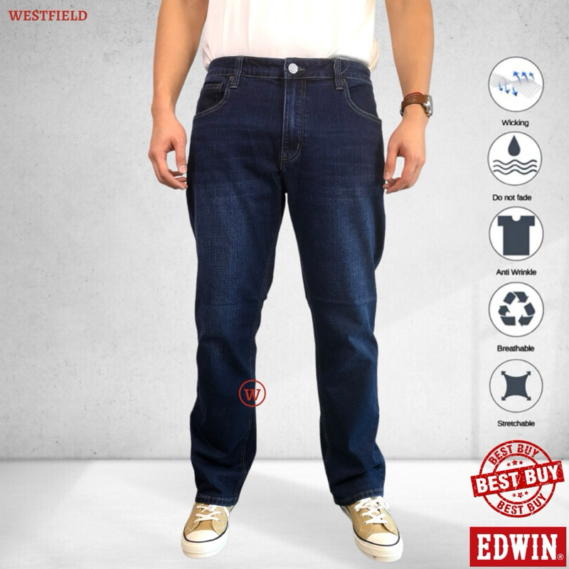 EDWIN 505 MEN'S VINTAGE STRAIGHT CUT JEANS ( 7705 2784 ) | Shopee Malaysia