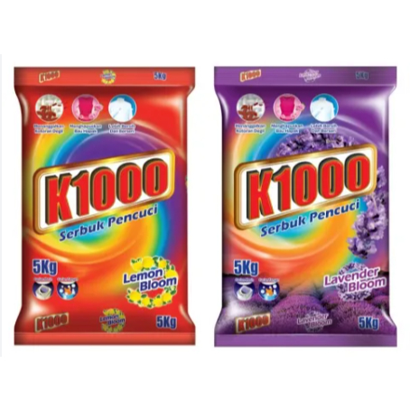 K1000 SERBUK PENCUCI LEMON/LAVENDER BLOOM 5KG | Shopee Malaysia