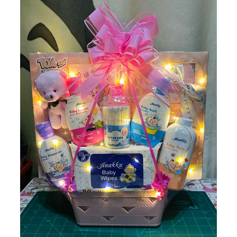 Anakku brand baby hamper gift box set with toiletries 100ml set & with ...
