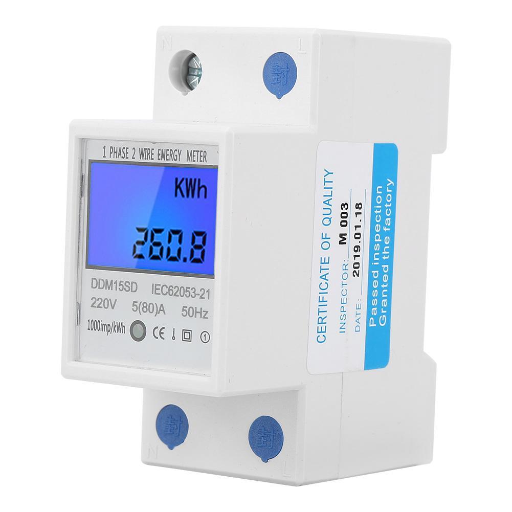 🔥5-year warranty🔥220/380V 5-80A Energy Consumption Digital Electric ...