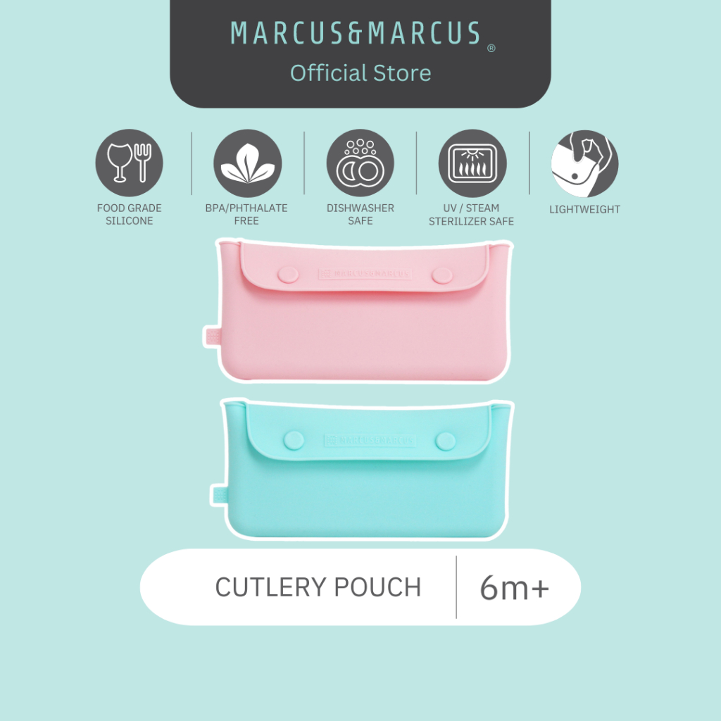 MARCUS & MARCUS Cutlery Pouch For 6m+ | Shopee Malaysia