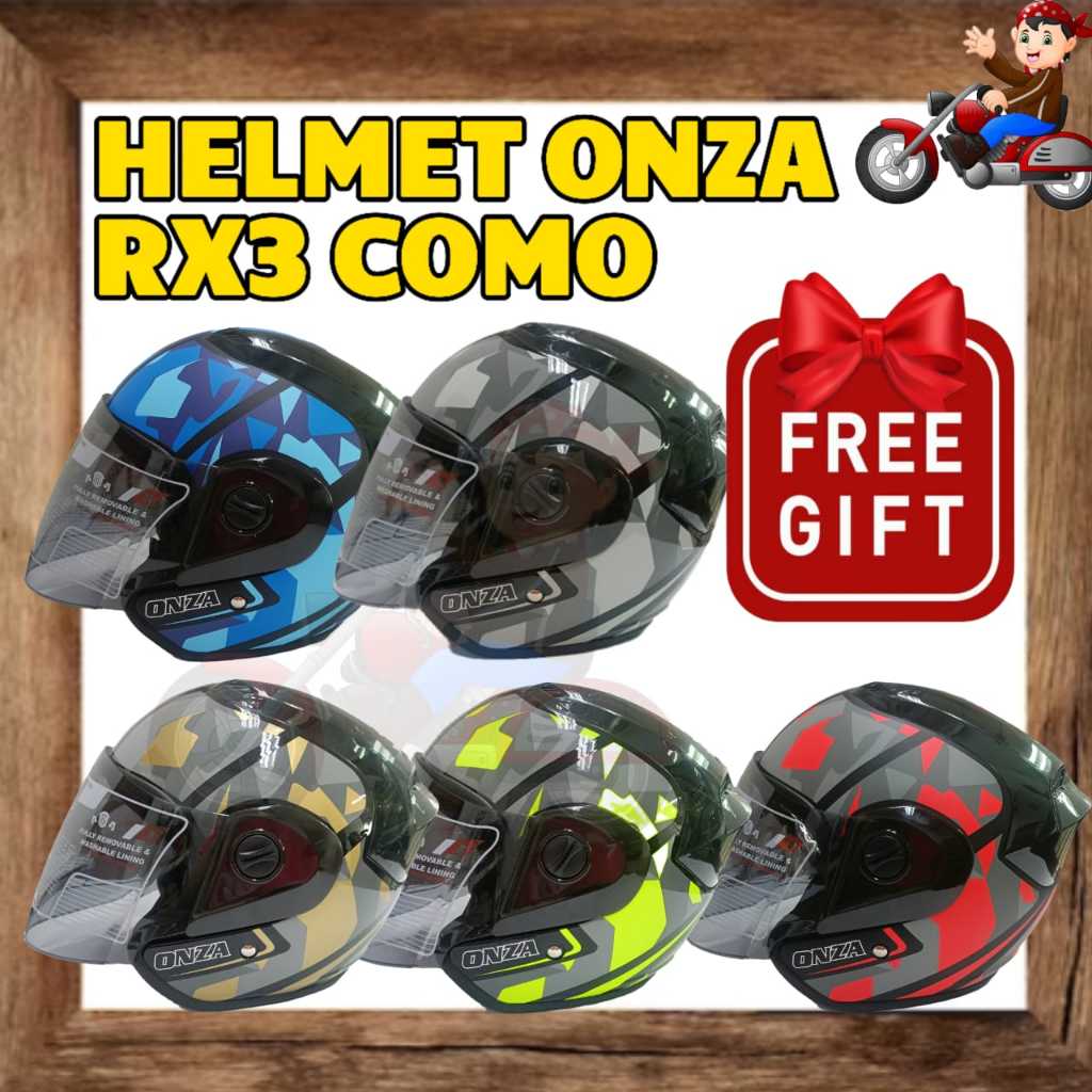 ONZA HELMET Rx3 CAMO SERIES OPEN FACE HELMET SAIZ L60 SIZE L TOPI ...