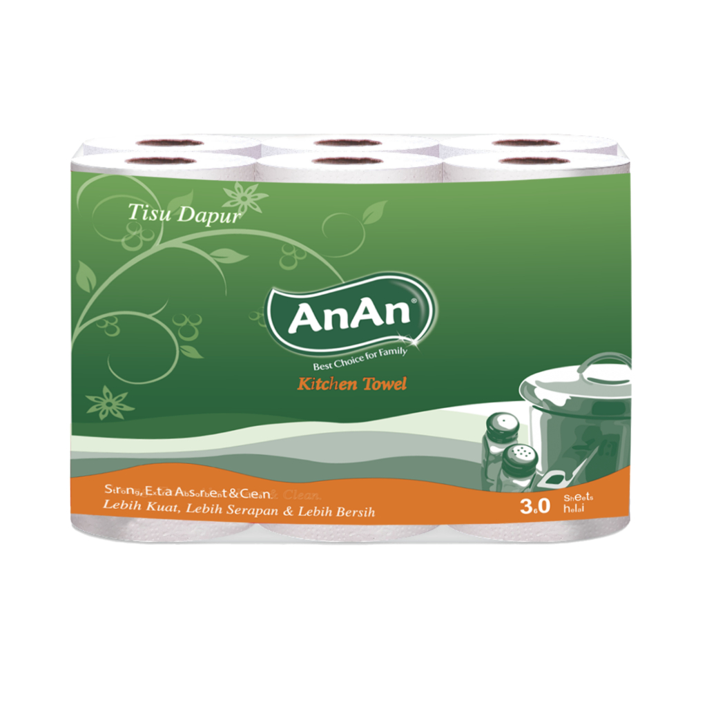 AnAn 2-Ply Kitchen Towel 6 Rolls | Shopee Malaysia