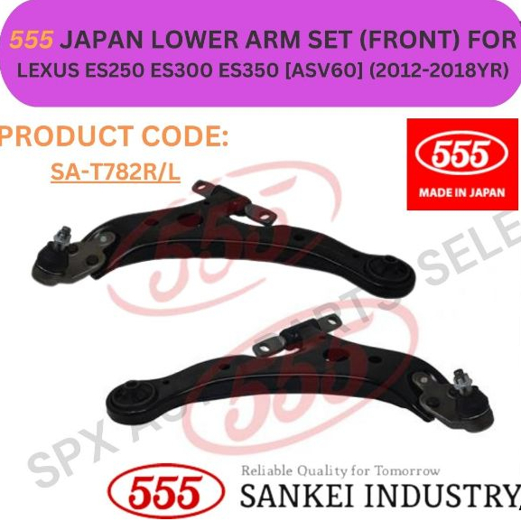 555 JAPAN GENUINE LOWER ARM (FRONT) FOR LEXUS ES250 ES300 ES350 [ASV60 ...
