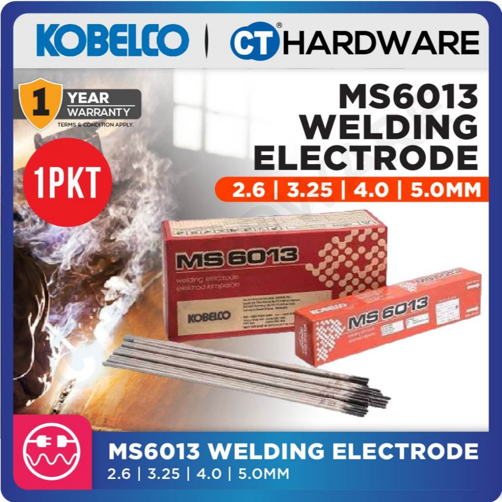 Kobelco MS6013 Welding Electrode Size 2.6mm | 3.25mm | 4.0mm | 5.0mm [ 1 Packet ] | Shopee Malaysia