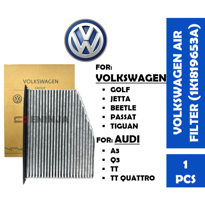 【100% ORIGINAL】VOLKSWAGEN Aircond Cabin Filter For Beetle/ Golf/ Jetta ...