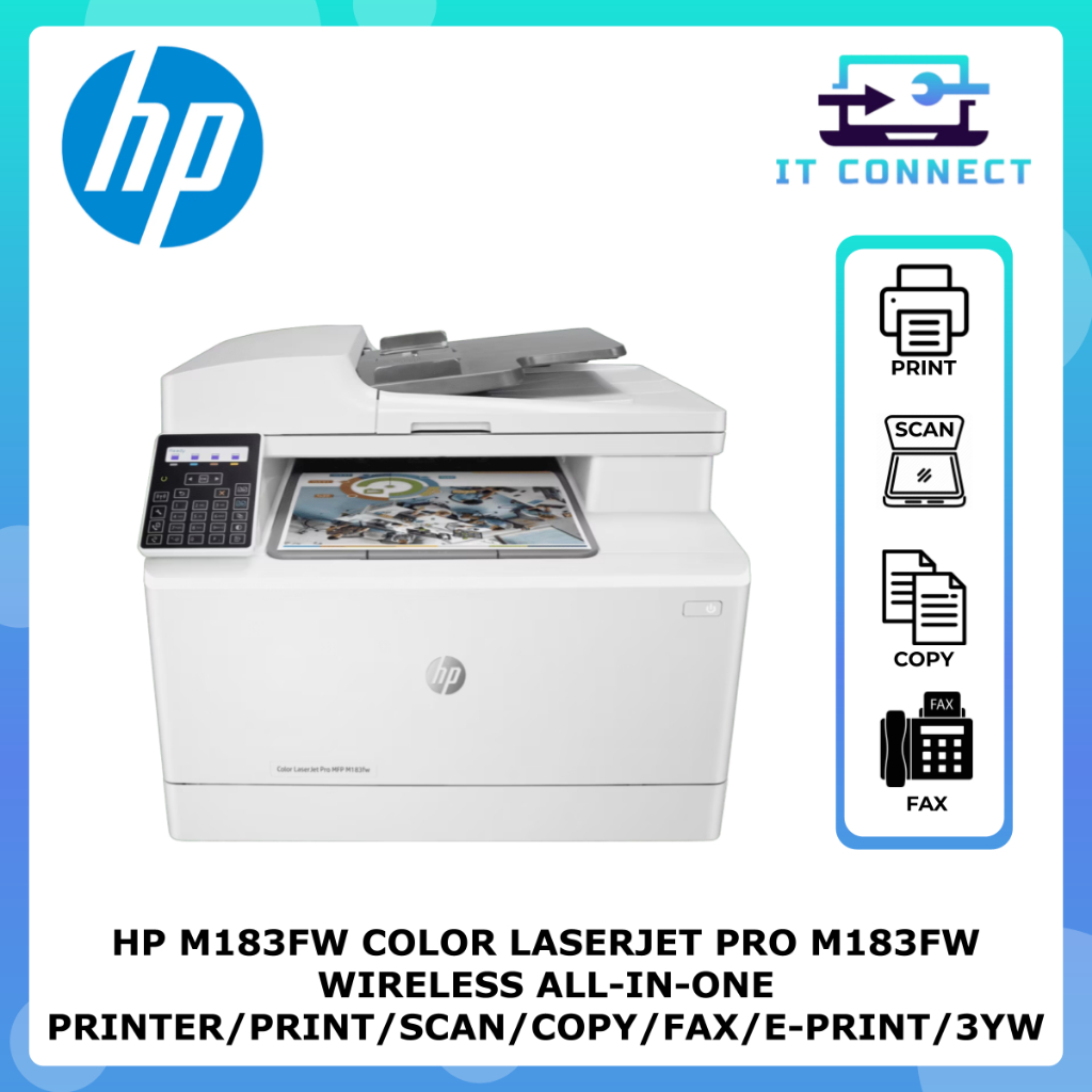 HP M183FW COLOR LASERJET PRO M183FW WIRELESS ALL-IN-ONE PRINTER/3YW ...
