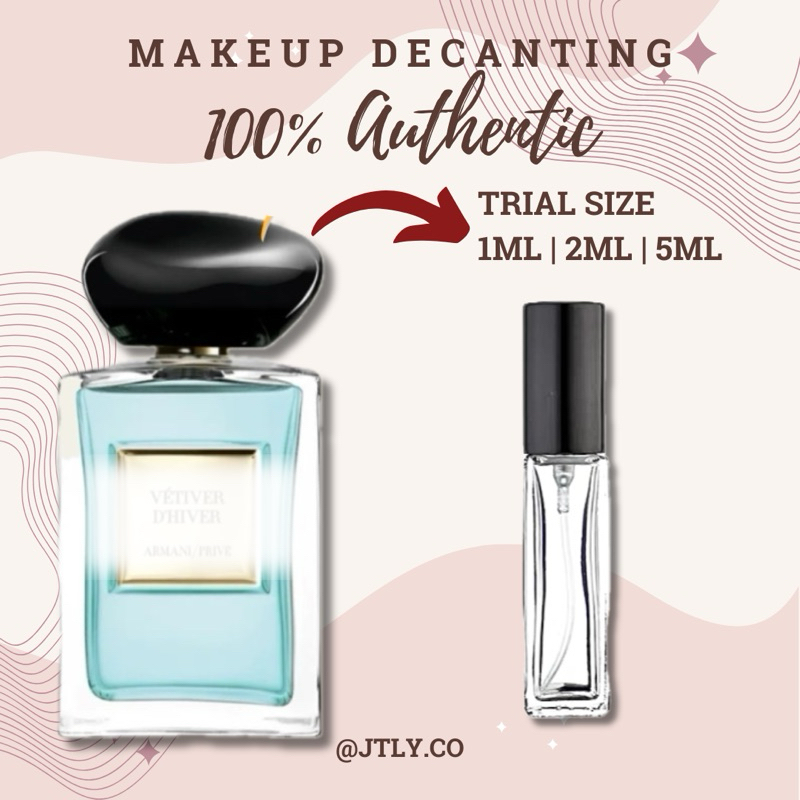 💯Authentic Perfume Decanting Arm@ni Prive Trial Repack 香水分装小样 | Shopee ...
