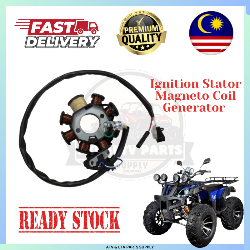 ATV DC Ignition Stator Magneto Coil Generator GY6 (Good Quality)150cc ...