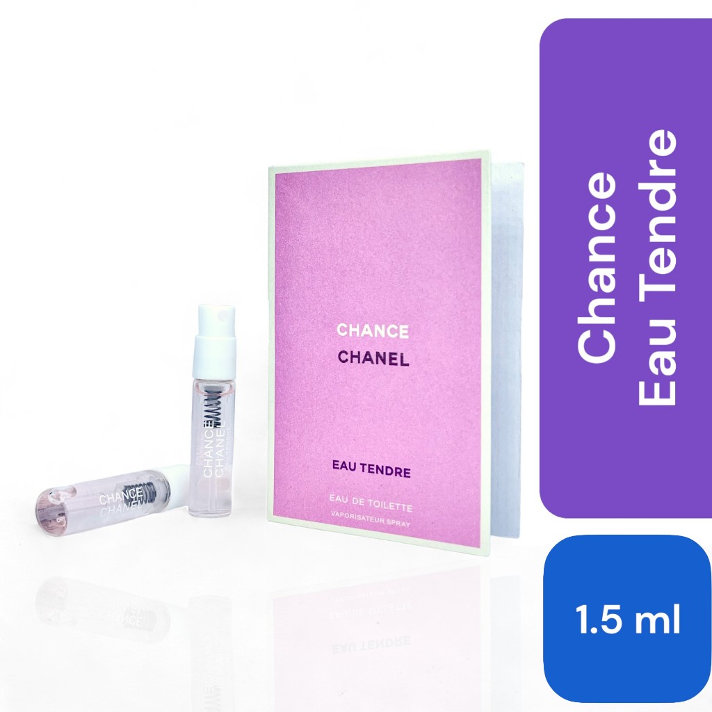 Chanel Chance Eau Tendre EDT 1.5ml Vial Travel Perfume Sample 2ml 香水小样 ...