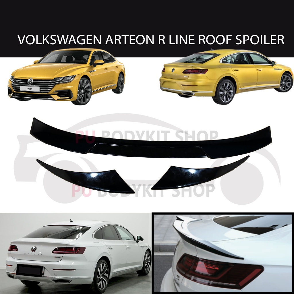 VOLKSWAGEN ARTEON R LINE REAR TRUNK SPOILER BOOT WING LIP MATERIAL ABS ...