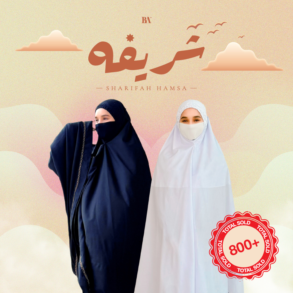 Telekung Sharifah Hamsa Bella Ammara - Telekung Solat Dewasa Cotton ...
