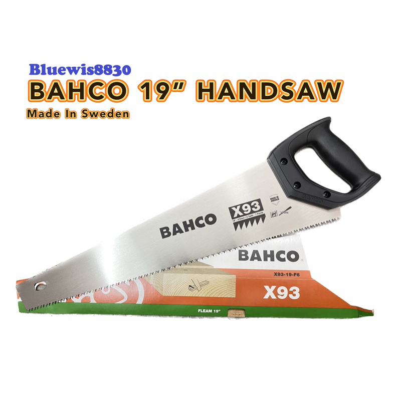 BAHCO X93 Handsaw Original 19” Wood / Plastic / Kayu / Gergaji Papan ...