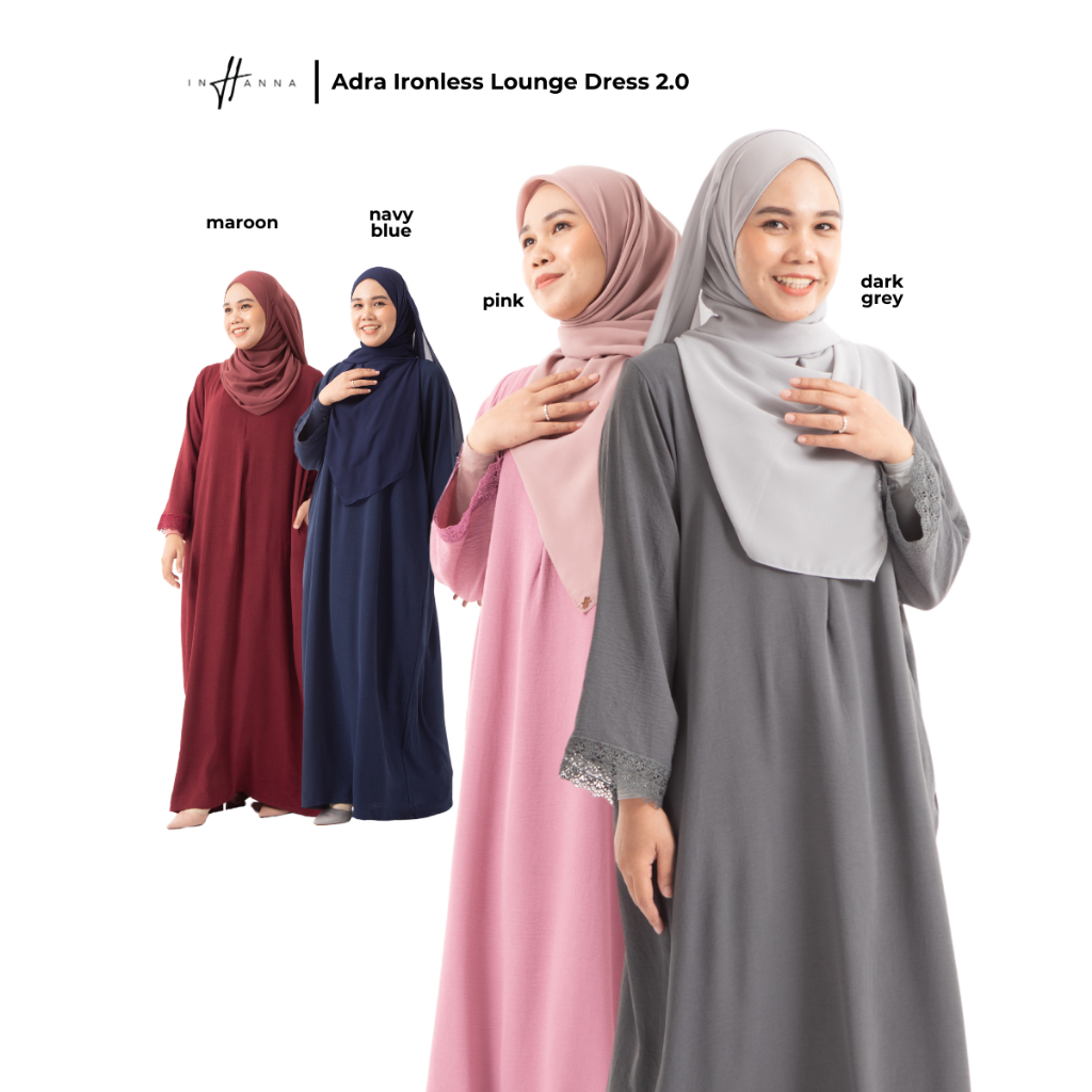 INHANNA Adra Ironless Lounge Dress 2.0 | Shopee Malaysia