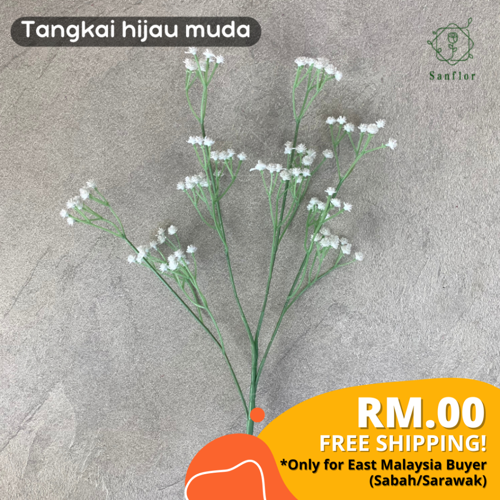 FOR EAST MALAYSIA SABAH SARAWAK - BUNGA BABY BREATH ARTIFICIAL ( FREE ...