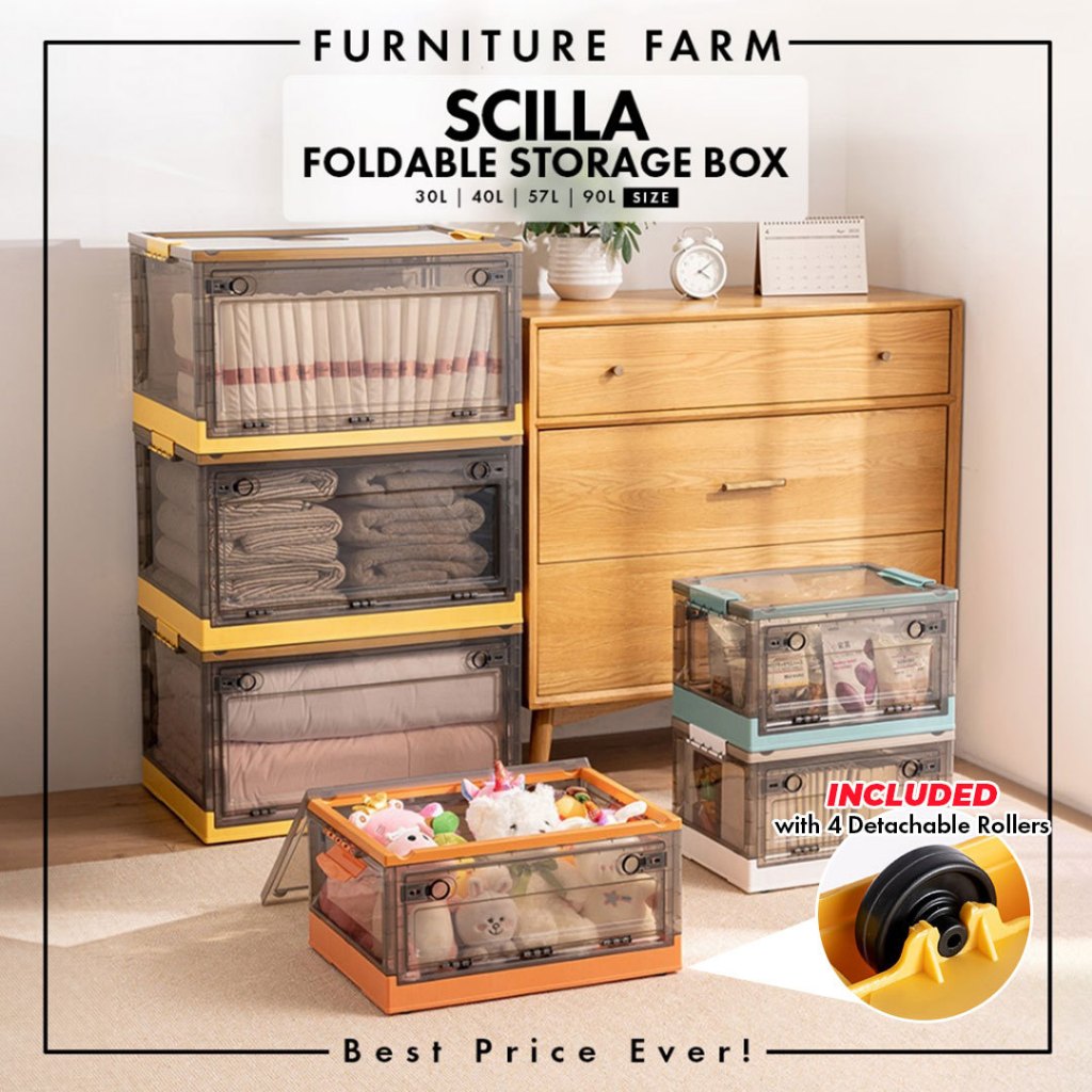 F&F:Scilla storage box/storage box organizer/ foldable storage box ...