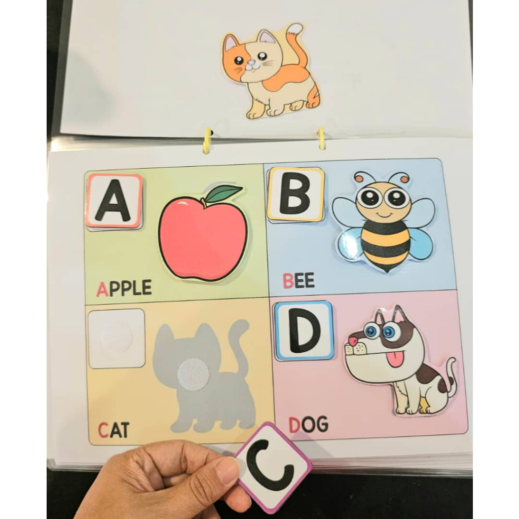 [QUIET BOOK ] Alphabet matching letter/abc/Montessori Toy Toddler Early ...