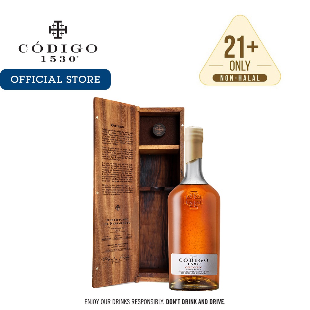 Codigo 1530 Extra Anejo Origen Mexico Tequila - with Codigo Ice Stamp ...