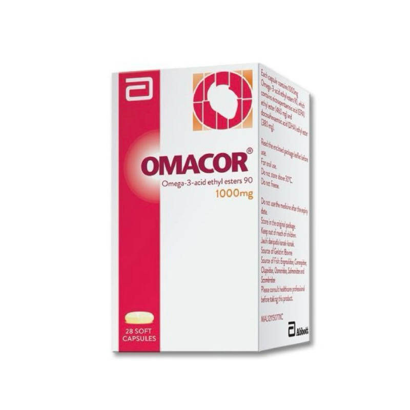 OMACOR Omega 3 Fish Oil 1000mg 28's soft capsules | Shopee Malaysia
