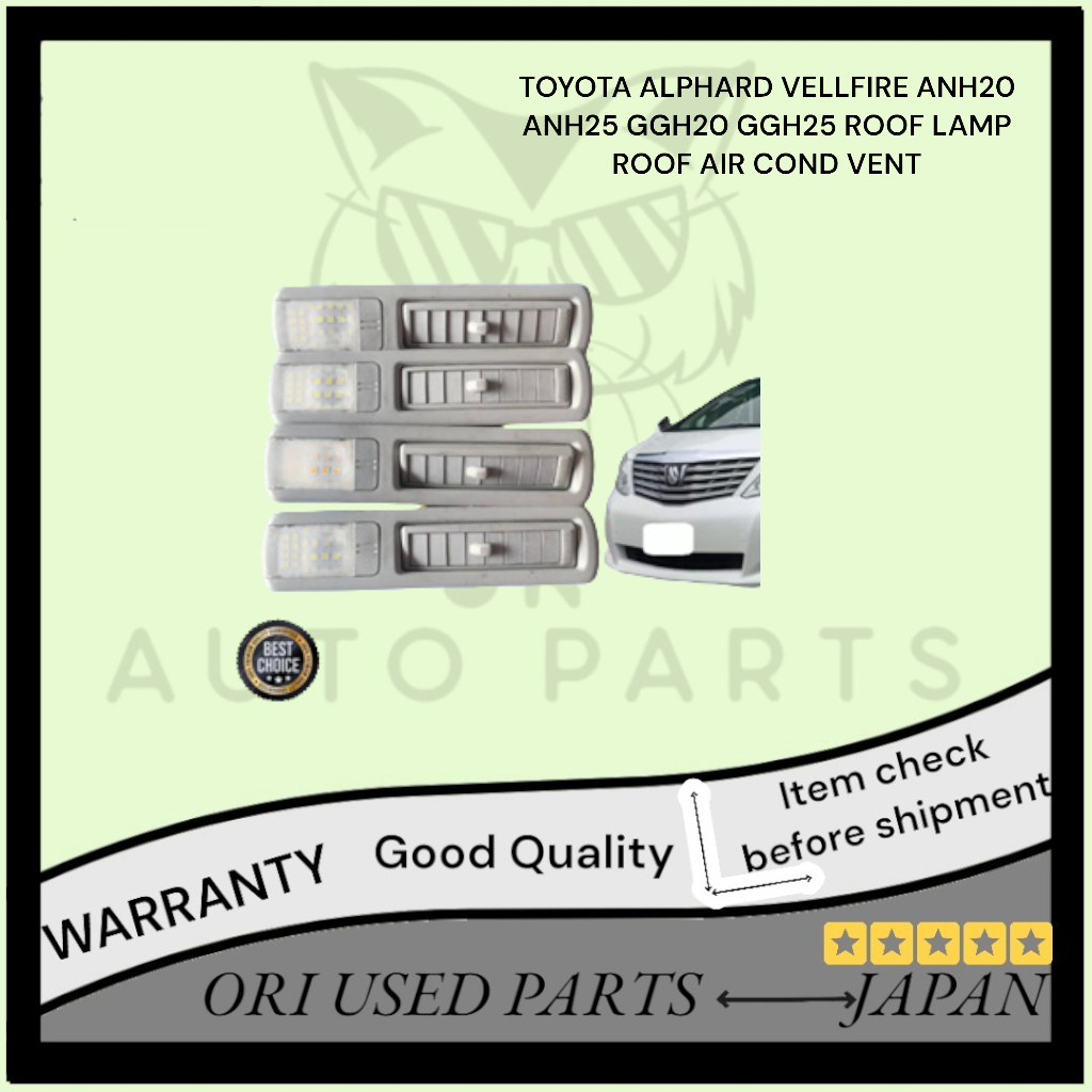 TOYOTA ALPHARD VELLFIRE ANH20 ANH25 GGH20 GGH25 ROOF LAMP ROOF AIR COND ...