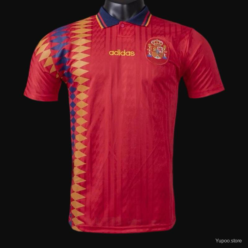 RETRO!!! SPAIN HOME 1994 KIT JERSEY *Local Seller Ready Stock* | Shopee ...