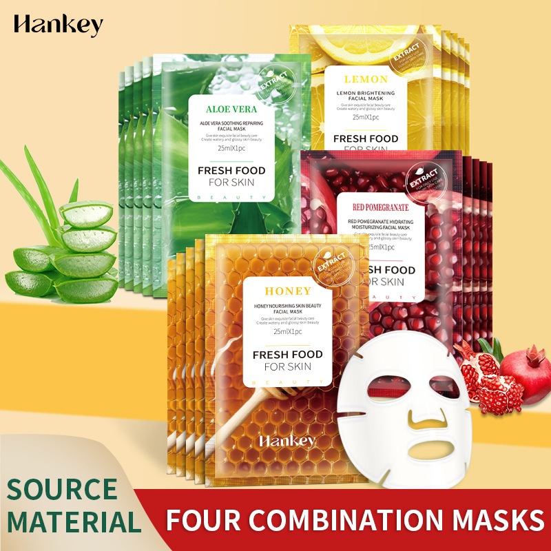 Face Mask Plant Fruit Mask Hydrating Shrinking Pores Brightening Skin ...