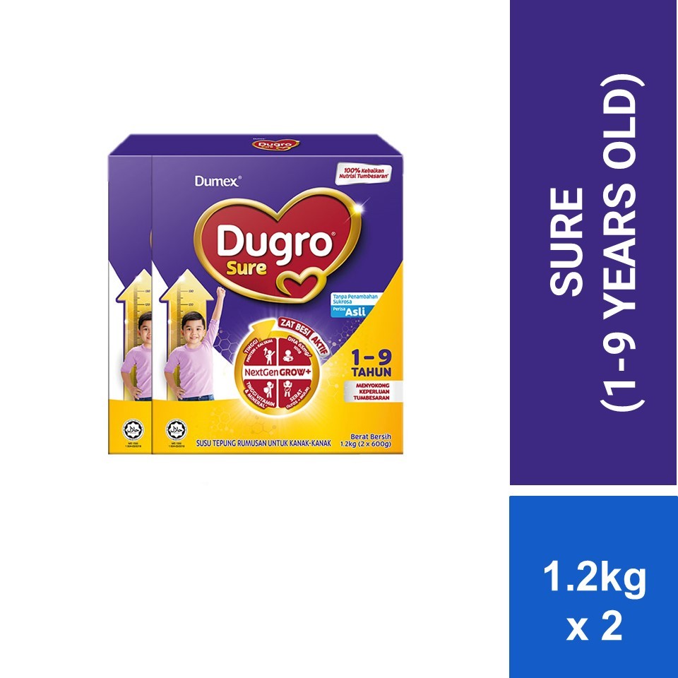 [Bundle of 2] Dumex Dugro Sure Original/Asli Tailored Nutrition Milk ...