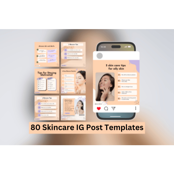 80 Skincare IG Post Templates [Canva Template] | Shopee Malaysia