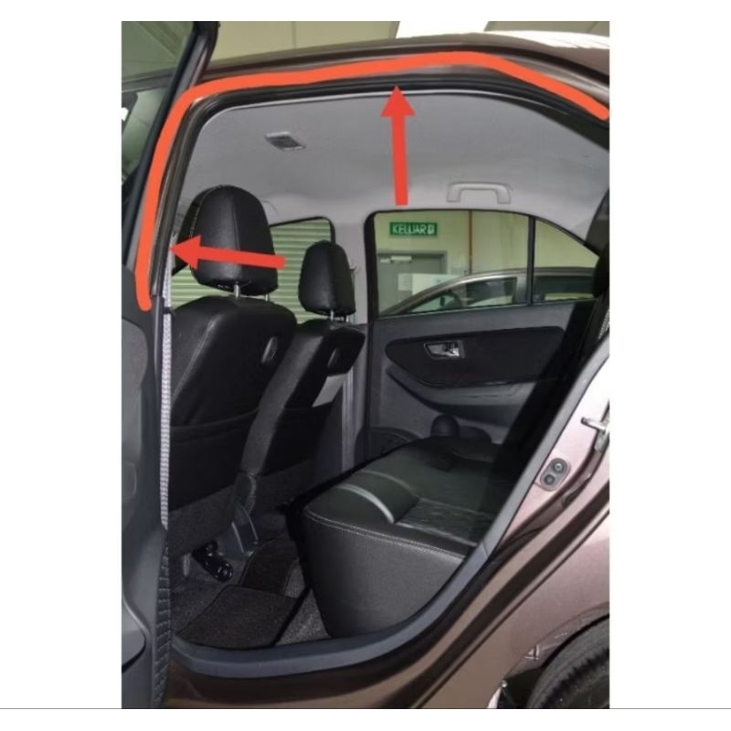 ORIGINAL PERODUA BEZZA INNER/BODY DOOR RUBBER | Shopee Malaysia