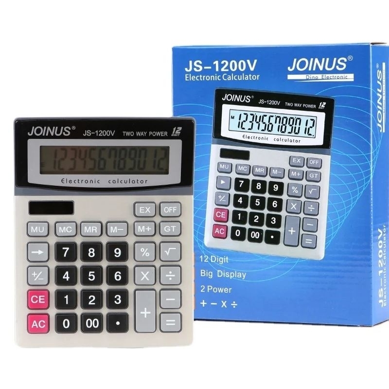CALCULATOR JOINUS DINO ELECTRONIC JS-1200V 12 DIGITS ELECTRONIC ...