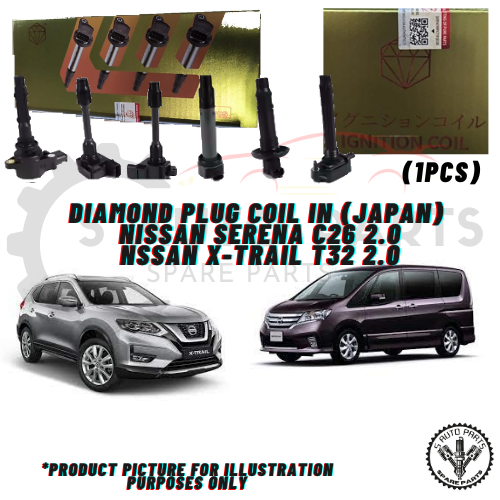NISSAN SERENA C26 2.0 / X-TRAIL T32 2.0 BRAND 100% DIAMOND PLUG COIL IN ...