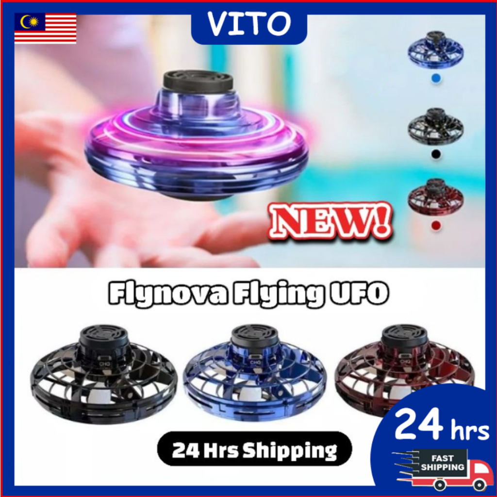 💥FAST DELIVER💥Premium Flynova Flying UFOToys Rotating Flying Toys Fly ...