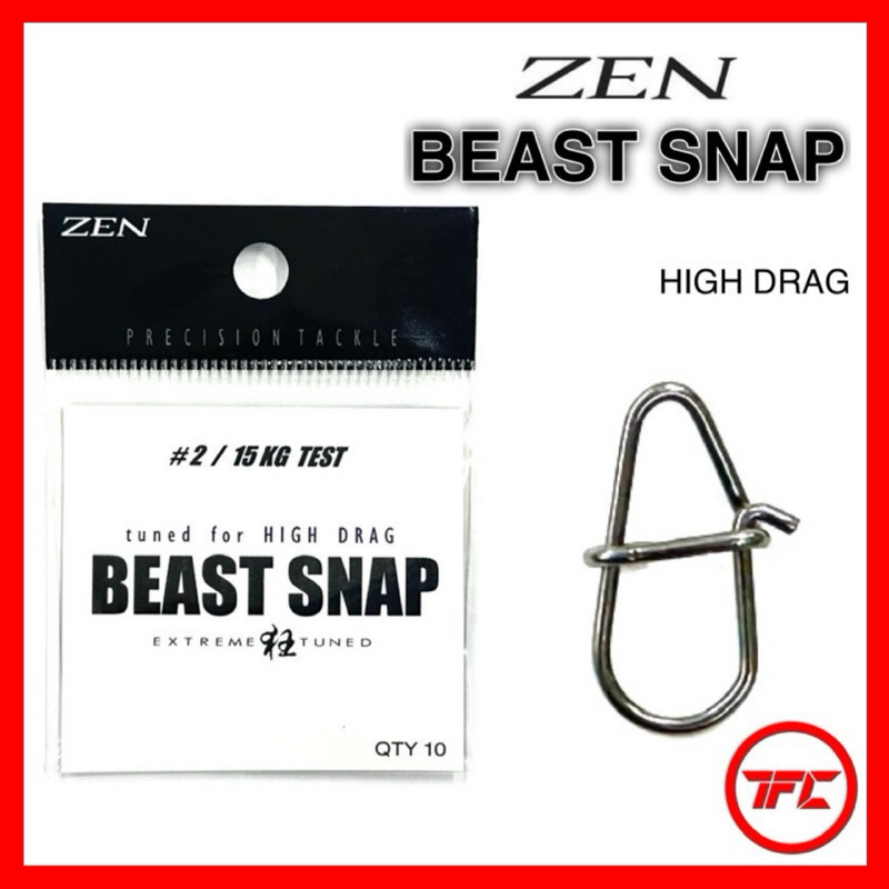ZEN Beast Snap Extreme Tuned Fishing Luring Strong Heavy High Drag ...