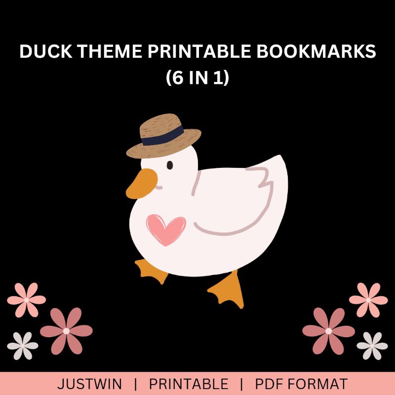 Printable Bookmark (Duck Theme) | Shopee Malaysia