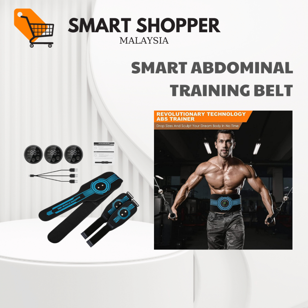 Smart Abdominal Training Belt Uses High-End Ems Technology | Shopee ...