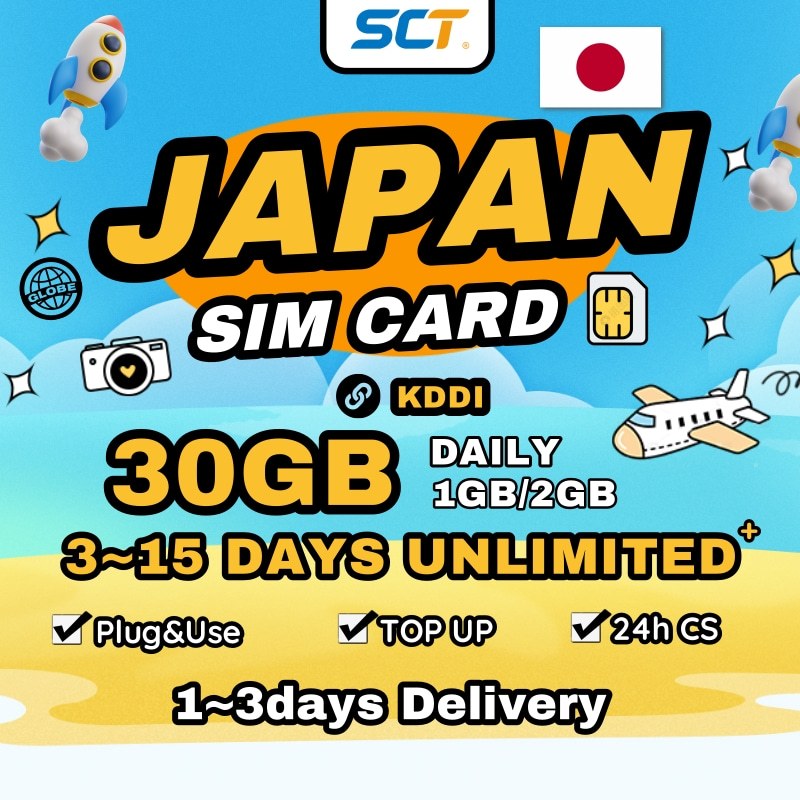 Japan Travel Data Sim Card【3-15 days Unlimited Internet，30GB High speed ...