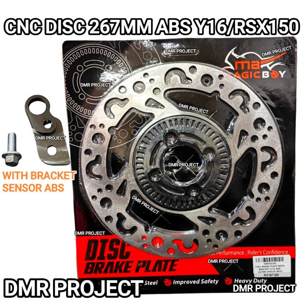 [MAGIC BOY] DISC PLATE ABS Y16/RSX150 267MM/255MM DISC CNC ABS PNP WITH ...
