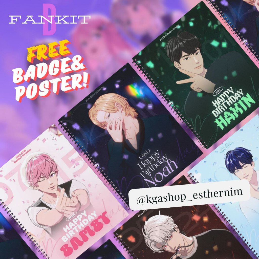 [PLAVE] NOTEBOOK FANKIT PLAVE BAMBY NOAH POSTER KEYCHAIN BUTTON BADGE ...