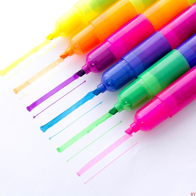 Splice 6 In 1 Pen Six-Section Highlighter Student School Stationery ...