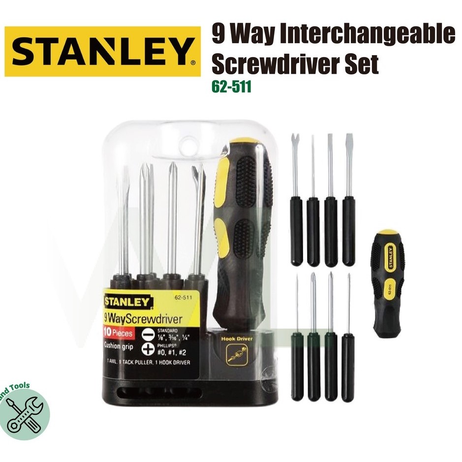 Stanley STHT62511-8 9Way Interchangeable Screwdriver Set / skru driver ...