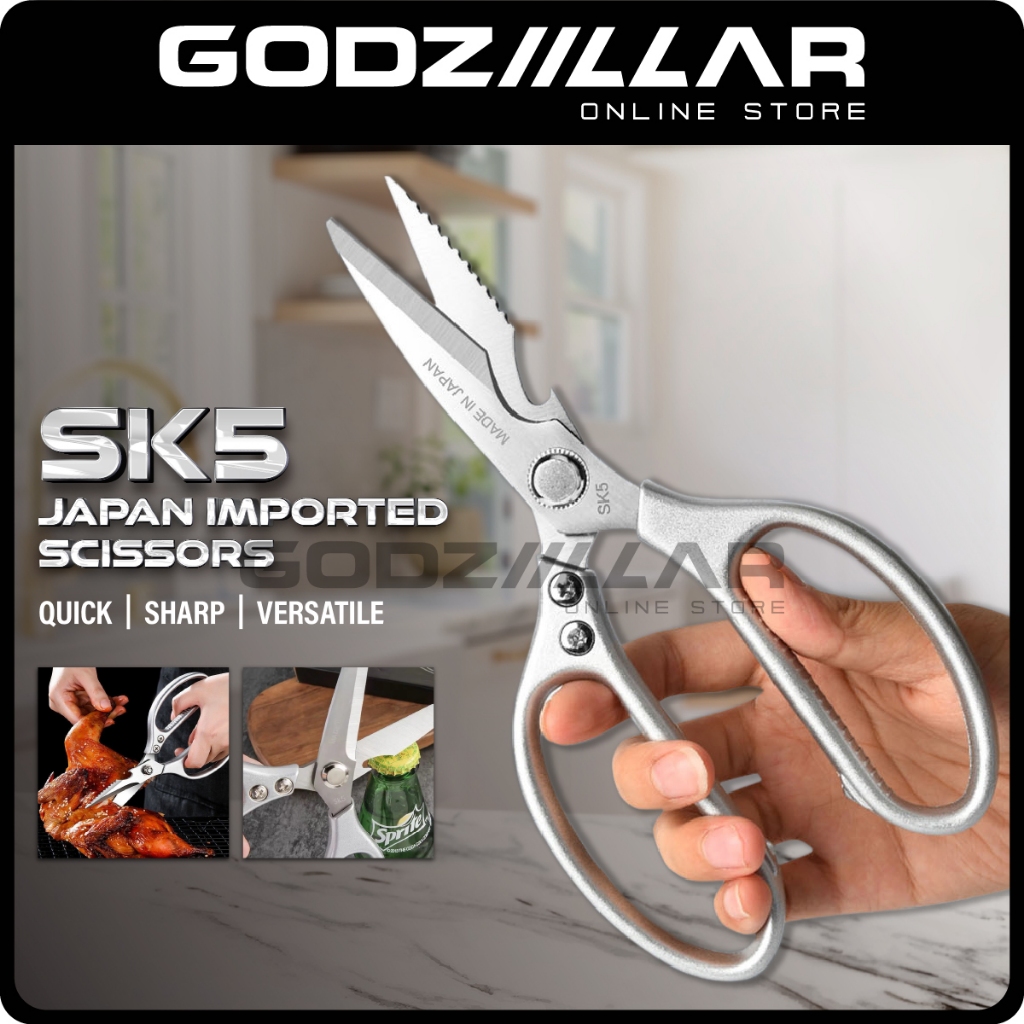 SK5 Multipurpose Japan Scissor Heavy Duty Stainless Steel Easy Cutting ...