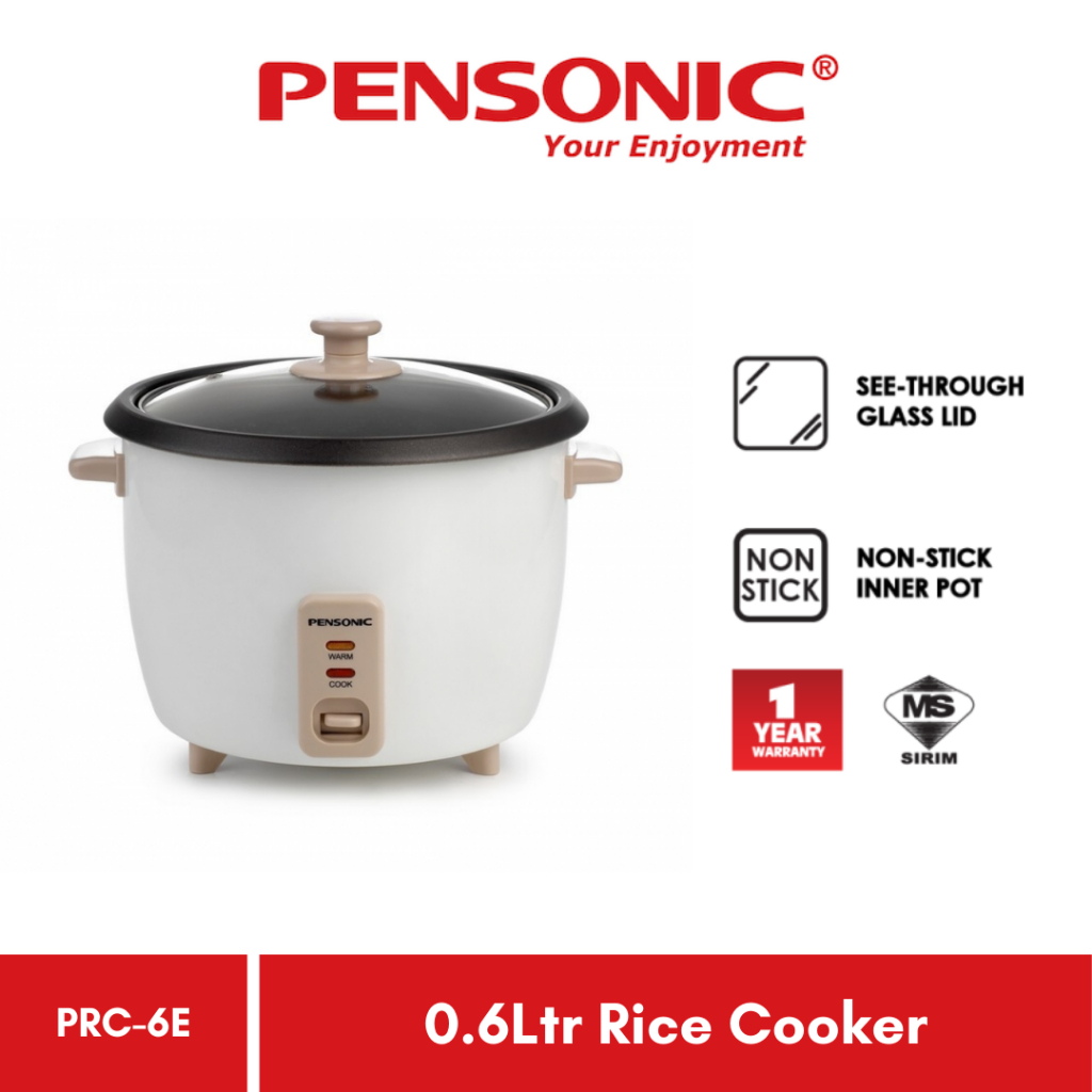 PRC-6E 0.6Ltr Rice Cooker - Pensonic | Shopee Malaysia