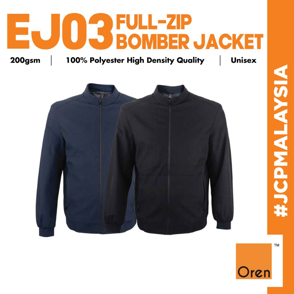 JCP x OREN SPORT Full-Zip Executive Bomber Jacket EJ03 Unisex High Density Polyester Work ...