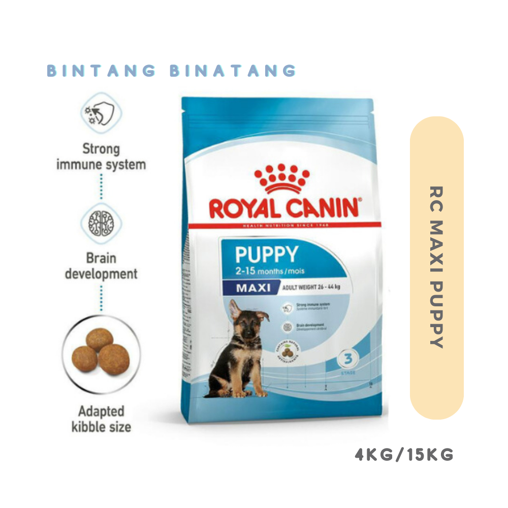 ROYAL CANIN MAXI PUPPY 4KG/15KG | Shopee Malaysia