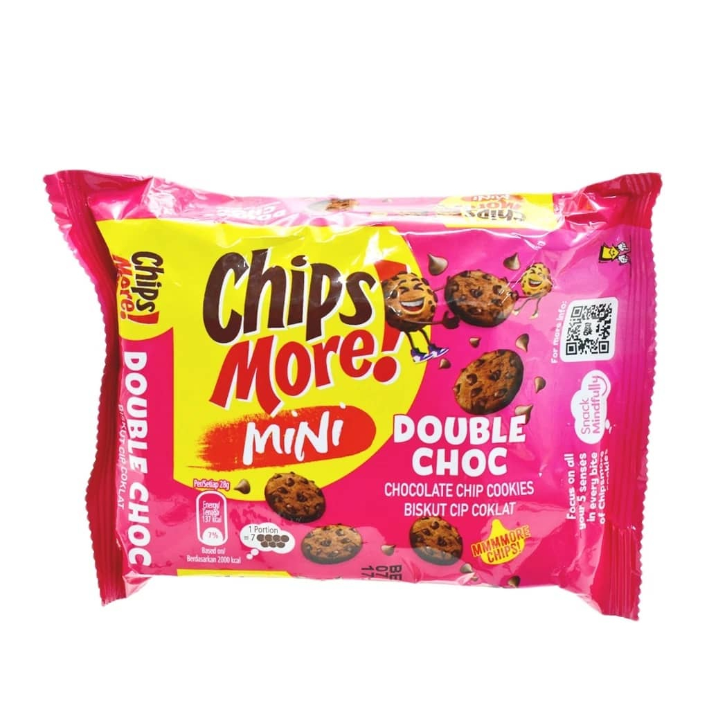 CHIPSMORE Mini Double Choc Chocolate Chip Cookies Biskut Chip Coklat 80 ...