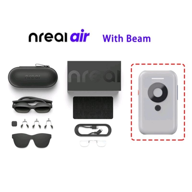 XREAL WITH BEAM SECOND 3d ar glasses vr box mini projector 4K projektor ...