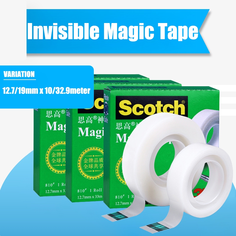 3M Scotch Invisible Matte Magic Tape 810 (12.7/19 mm x 10/32.9 meter) 1 ...